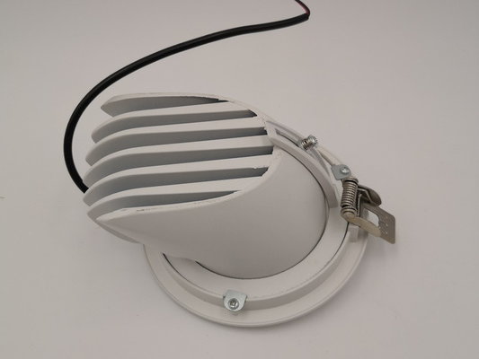 18w 105 × 55mm Hospitals Gimbal LED Downlight Warm White 1550lm Direction Adjustable