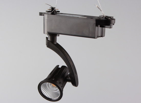 9w 750lm Led Ceiling Track Lights  , Black 40 Degree Adjustable Direction Track Lighting