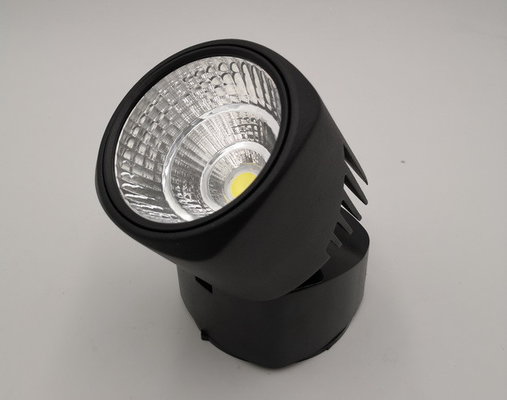 Dimmable Black Directional Surface Mounted Led Spotlights Residential 350 Degree Rotatable