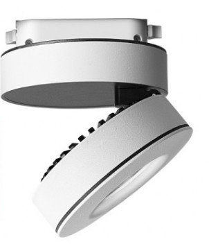 Led Ceiling Track Lights , Spotlight Track Lighting White Finish 100xH70mm Narrow Beam Angle