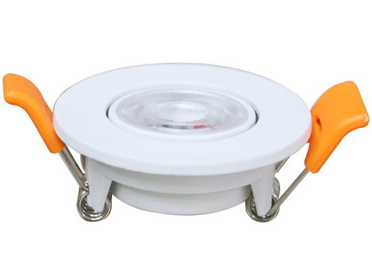 White LED Downlight 3w Recessed Gimbal Light Fitting 24 Degree Cutting Size 45mm