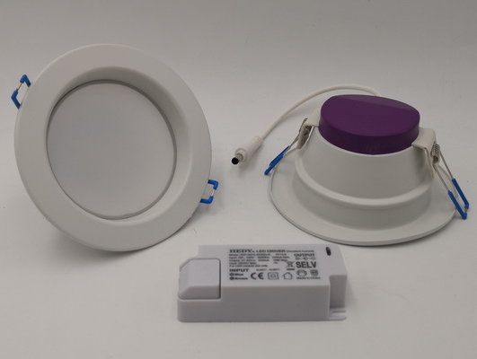 100 Degree 10w 150mm Led Downlight wet location Bathroom Rotary Al 220 - 240v Dimmable  3000k