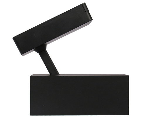 6000K 24 Degree LED Ceiling Track Lights 80lm/W 50*50*130mm Black Color