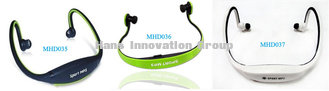China wireless mp3 sport headphone with fm radio MHD035 MHD036 MHD037 supplier