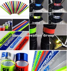 China Low Cost Sports Reflective Slap Bracelets supplier