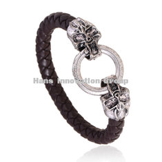 China Best selling top grade personalized braided pu bracelets manufacturer supplier