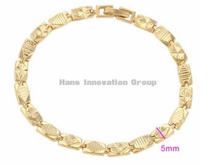China wholesale fashion imitation 24kt dubai gold jewelry bracelets supplier
