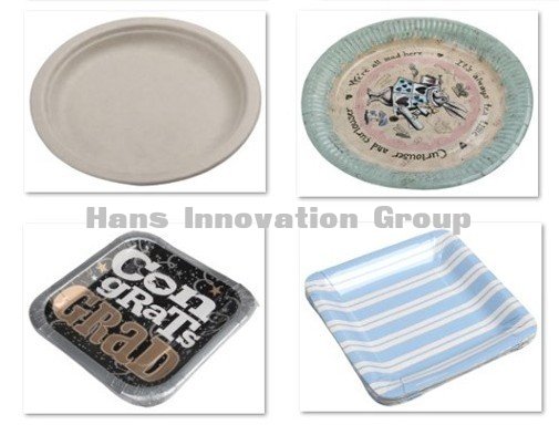 Custom Printed Christmas theme Disposable Paper Plates supplier