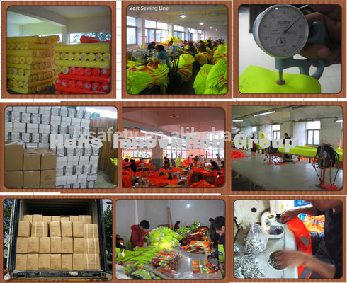 High visibility workwear safety vest with pockets reflective vest supplier