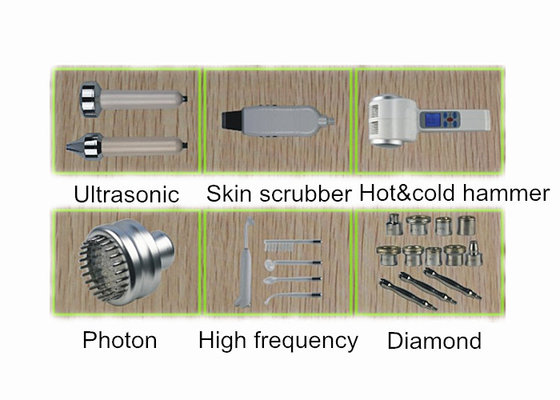 Ultrasonic At Home Microdermabrasion Machine , Facial Beauty Diamond Peel Machine