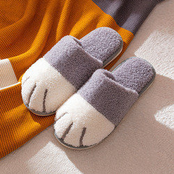 Wholesale Cartoon animal slippers cute non-slip household shoes Autumn winter Lovely cat warm comfortable slippers