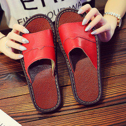 Breathable Waterproof  Men Cozy Slippers Indoor Linen Summer Non Slip