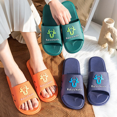 Factory supply high Quality Indoor summer Sandals women cartoon Slide Slippers non-slip Men House Shoes