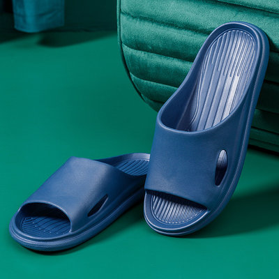 Best price wholesale fashion home slippers Men solid color indoor thick bottom non-slip couple summer sandals women