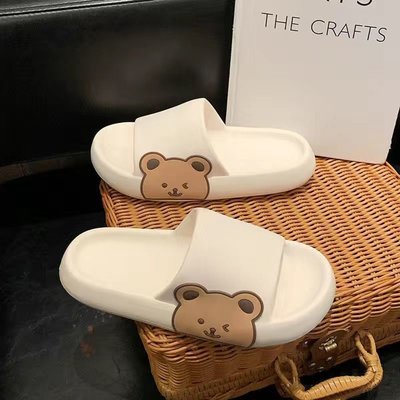 New style fashion trend cute bear cartoon summer sandals women soft sole non-slip slippers home indoor shoes wholesale