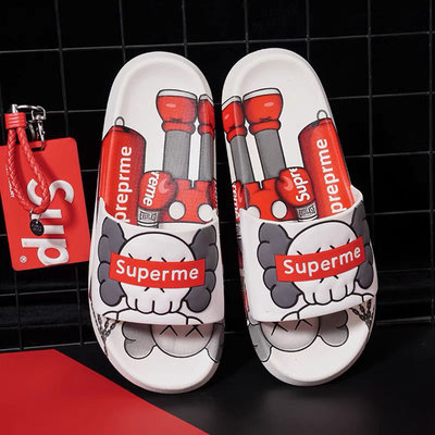 New Thick sole non-slip Couple Wholesale Custom Indoor Home sandals Lady Men Sesame street cartoon Slides Slippers