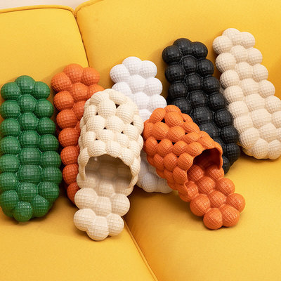 2022 Fashion solid color Summer Home Massage bottom Women indoor Shoes non-slip Slippers Slides for men