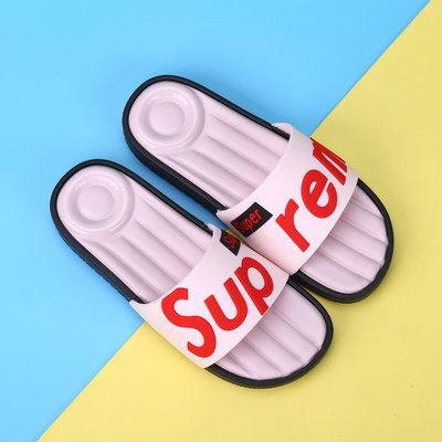 Summer Custom Fashion Letter Non Slip Slide Sandal Soft Sole