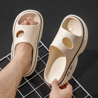 Best price women summer thick sole non-slip Japanese style bathroom bath slippers couple home shoes with high quality