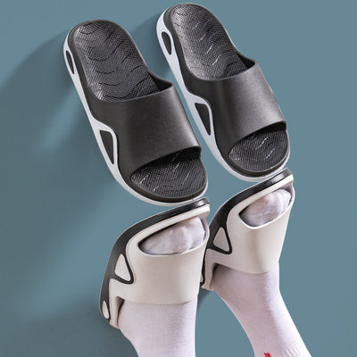 Wholesale summer women home indoor casual shoes bathroom non-slip sandals couple simple style flat slippers for men