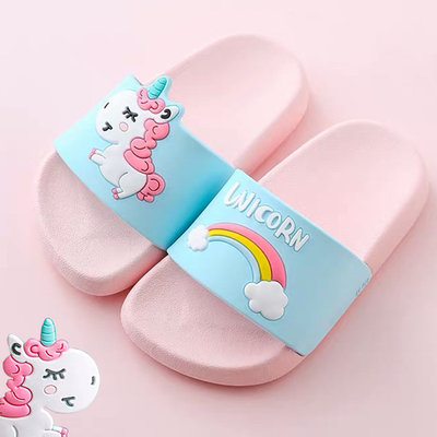 Cute Custom Summer Children Slipper Shoes Outdoor Soft Cartoon