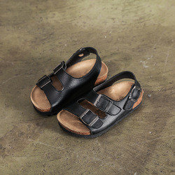 Summer Children Slipper Shoes Open Toe Unisex Outdoor  Artificial PU