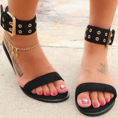 New design 2022 summer flat Sandals fashion Large Size Female Clear casual Shoes women soft sole non-slip slippers