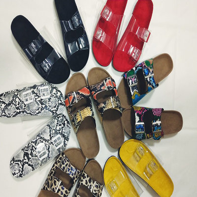 2022 new transparent women slides slippers wholesale fashion beach casual shoes for ladies soft sole flat sandals