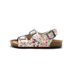 New Floral Children Cork Sandals wholesale fashion Girls Slippers kids Beach Shoes Toddler baby boy shoes