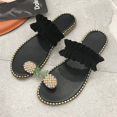 Hot selling beach casual shoes high quality laciness summer sandals women footwear soft sole non-slip slippers