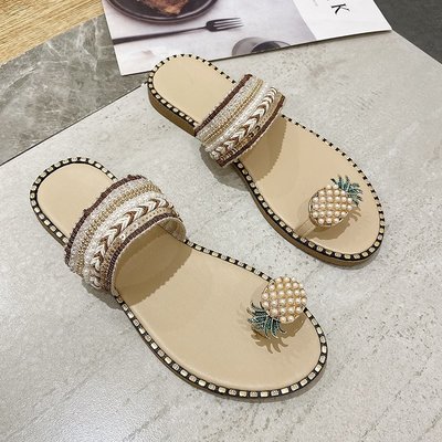 Wholesale outdoor beach casual shoes fashion comfortable summer sandals women non-slip flip-flops slippers