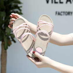 Wholesale cheap outdoor shoes 2022 fashion trend non-slip flat sandals solid color slippers for women and ladies