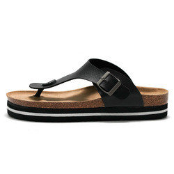 Thick Bottom Stylish Ladies Sandals Soft Sole Non Slip Casual  Solid Color