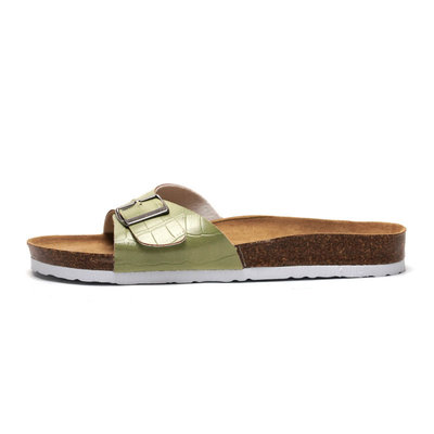 Non Slip Summer Ladies Cork Slippers Outdoor Casual  Custom Logo
