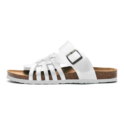 Men Cork Flat Casual Beach Shoes Soft Sole Non Slip Sandals