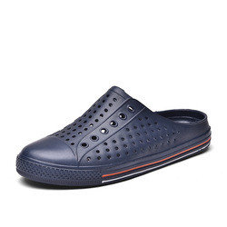 New design couple hole casual shoes summer sandals women breathable flat non-slip Men beach hollow lazy half slippers