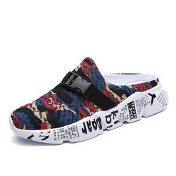 Summer Men Casual Shoes Closed Toe Flat Sandals Non Slip Breathable