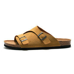 Summer Style couple beach Sandals fashion Cork Slippers solid color Flat Flip Flop for Women And Men wholesale leather shoes
