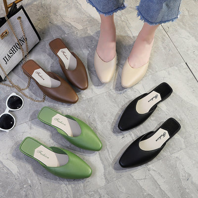 Simple sandals outdoor closed toe shoes summer and autumn fashion flat non-slip casual slippers wholesale casual shoes woman