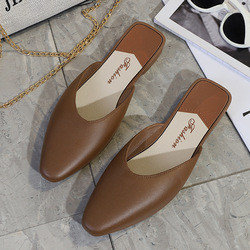 Simple sandals outdoor closed toe shoes summer and autumn fashion flat non-slip casual slippers wholesale casual shoes woman