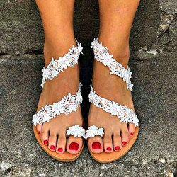 2022 fashion trend casual solid color sandals flat beach lightweight slippers for women and ladies floral sandals