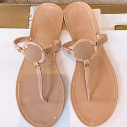 Sandals 2022 Summer Fashion solid color jelly flip flops Anti-Slip flat slippers For women and ladies in stock