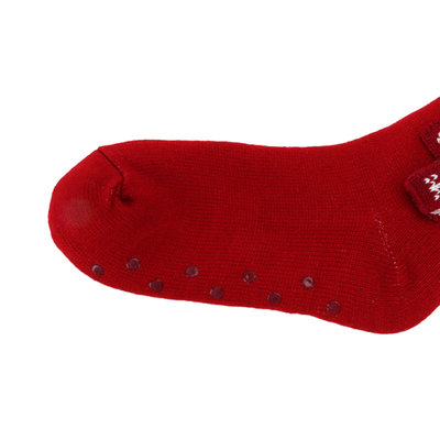 new design ladies red Slipper Socks Fuzzy Thick Warm Heavy faux fur lined Winter Socks Christmas Stockings For women