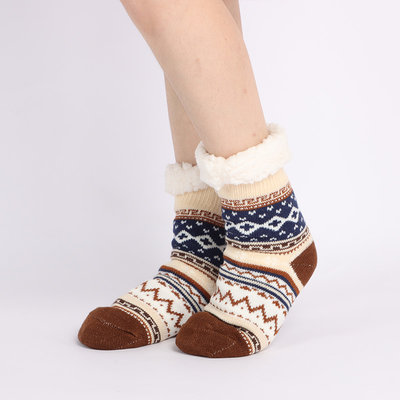 2021 New Fashion wholesale Custom Warm Fuzzy Socks Winter Comfortable Soft Women Fluffy Winter slipper Socks
