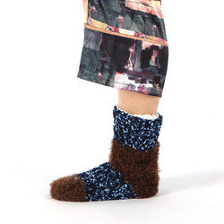 Wholesale new fashion trend women winter socks patchwork color warm soft skin-friendly non-slip Casual designer socks