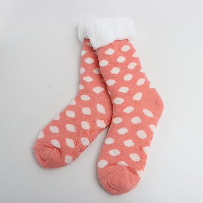 new arrival Women Winter Soft Knit comfortable fluffy fur socks Warm designer socks non-slip dot pattern fashion Socks