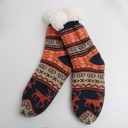 hot sale custom women new winter popular thick warm thermal socks anti slip home slippers floor socks