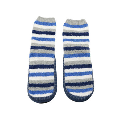 stripe and love slipper socks with rubber sole for women slipper socks with rubber sole fashionable knitted floor socks