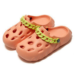 Summer Hole Shoes EVA Candy color cute chain decorate Hollow slippers Cute Non-Slip Breathable women Sandals
