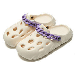 Summer Hole Shoes EVA Candy color cute chain decorate Hollow slippers Cute Non-Slip Breathable women Sandals